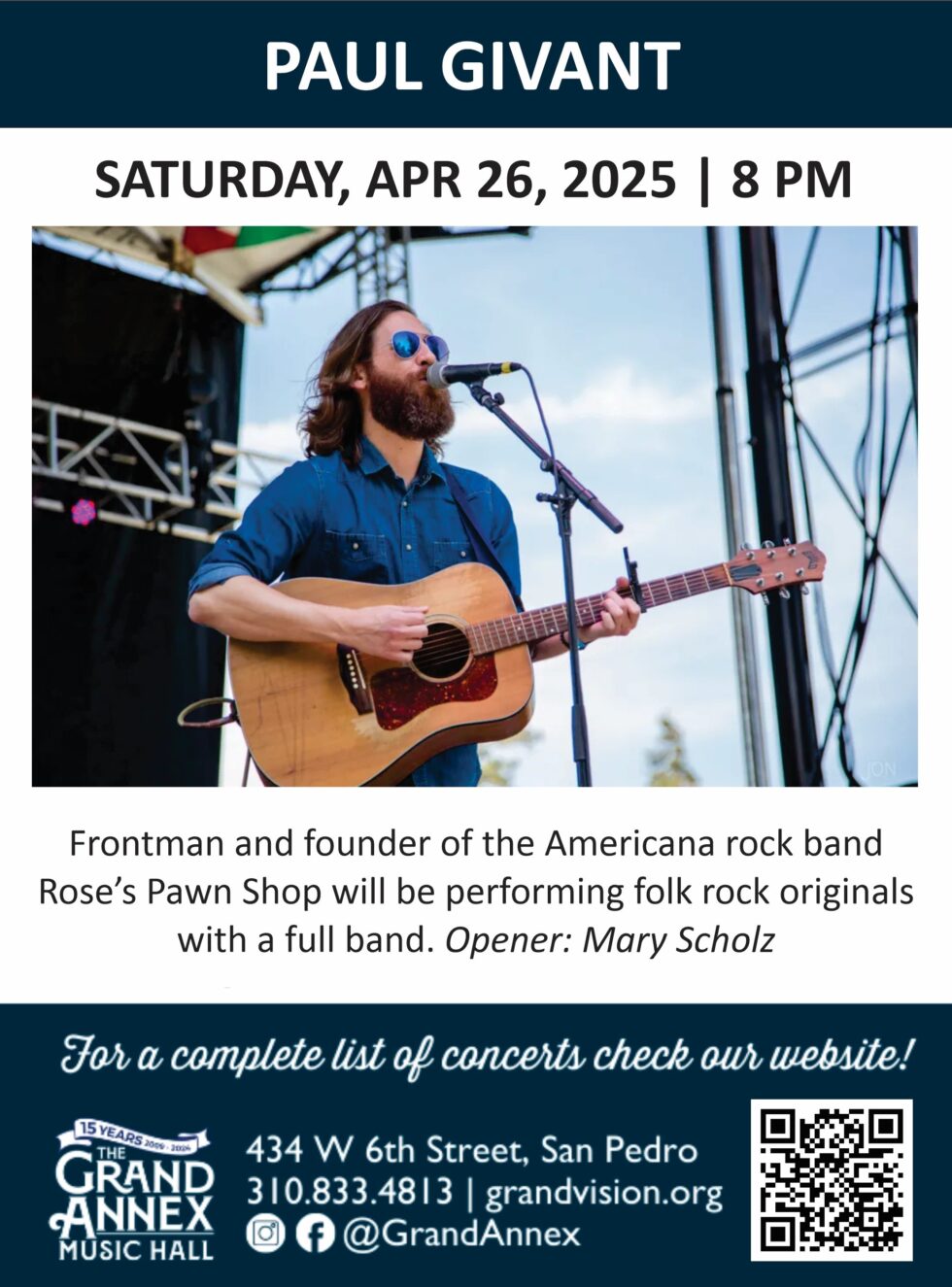 Grand Annex Presents: Paul Givant | Arts United San Pedro